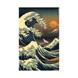 Iconic Great Wave Art Poster for Enthusiasts