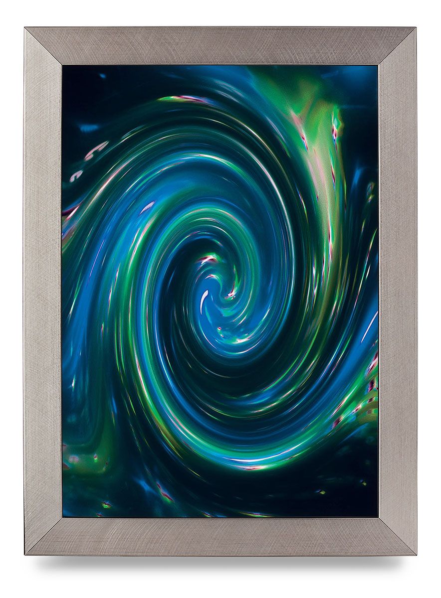 Blue Space Swirl Wall Art