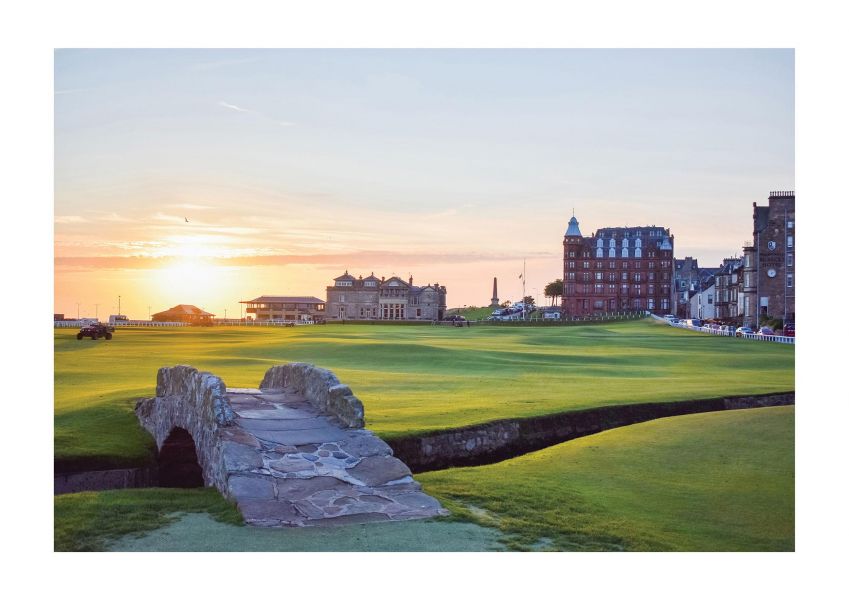 Swilcan Bridge Old Course At Sunrise St Andrews Art For Living Room...