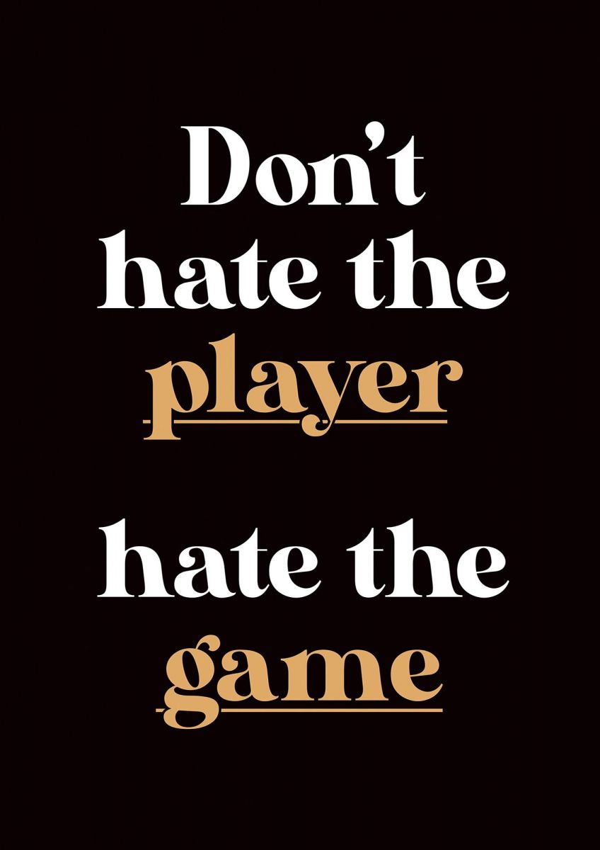 Dont Hate The Player Art For Childs Bedroom Walls And Artwork For The