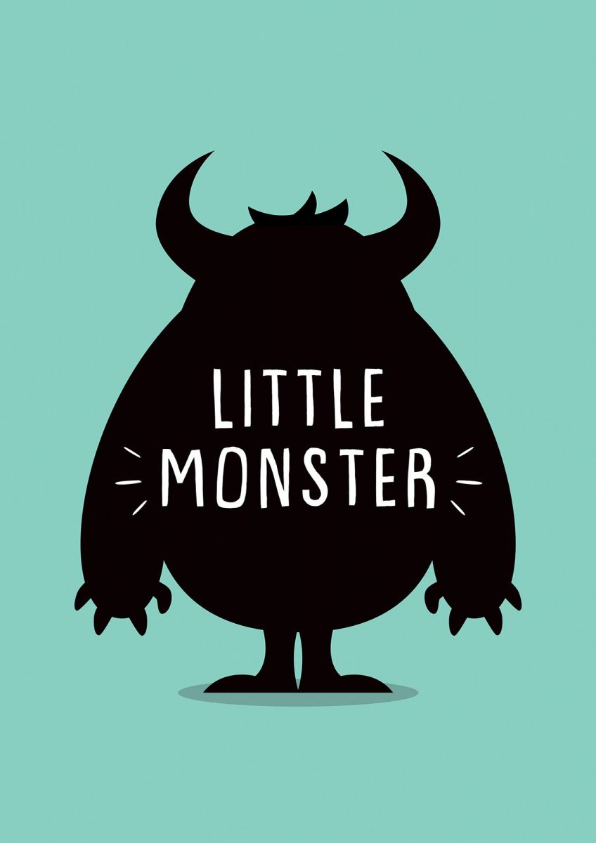 Little Monster Art For Childs Bedroom Walls And Artwork For The Home
