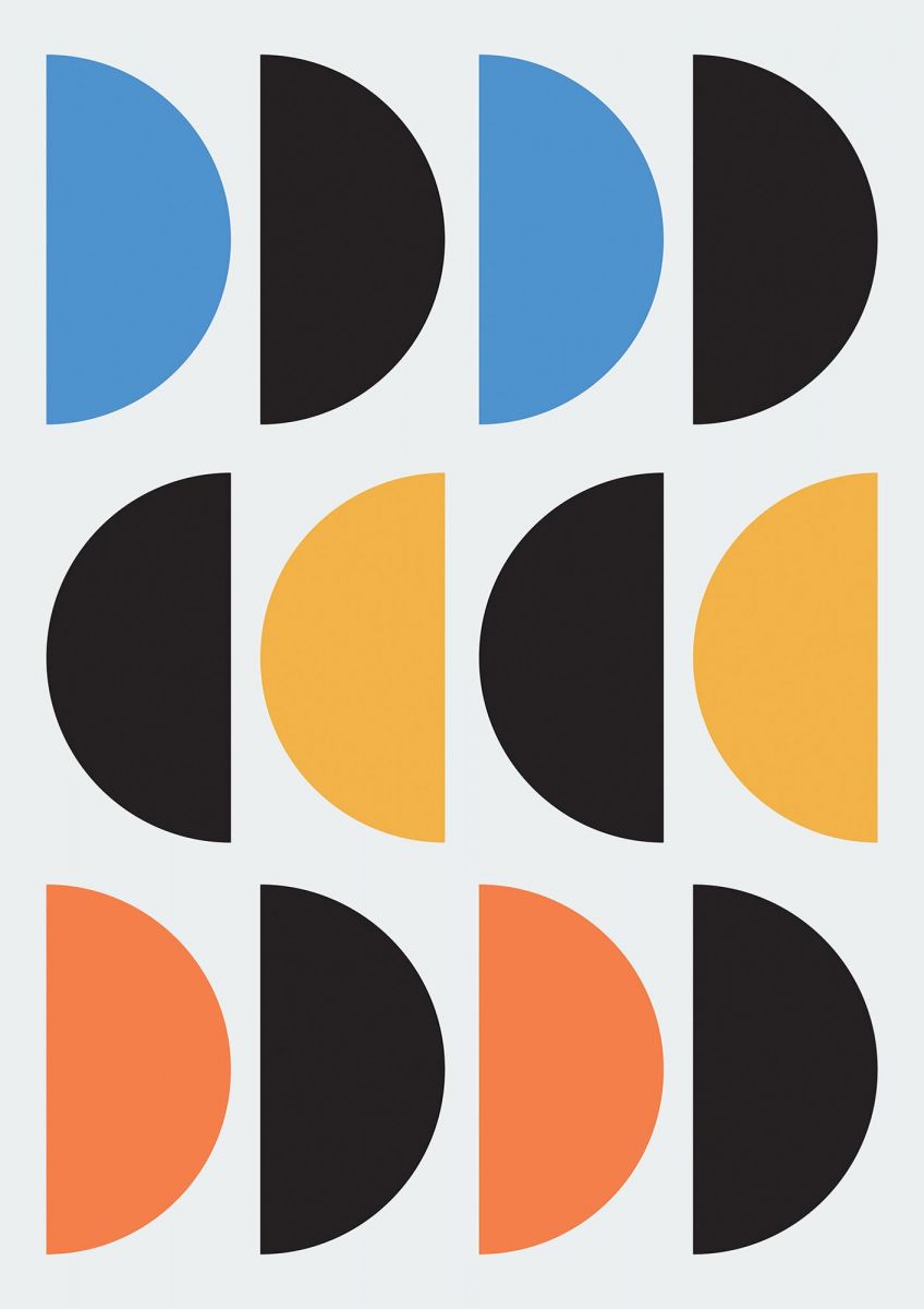 Abstract Disc Printed Art For Living Room Walls And Artwork For The...