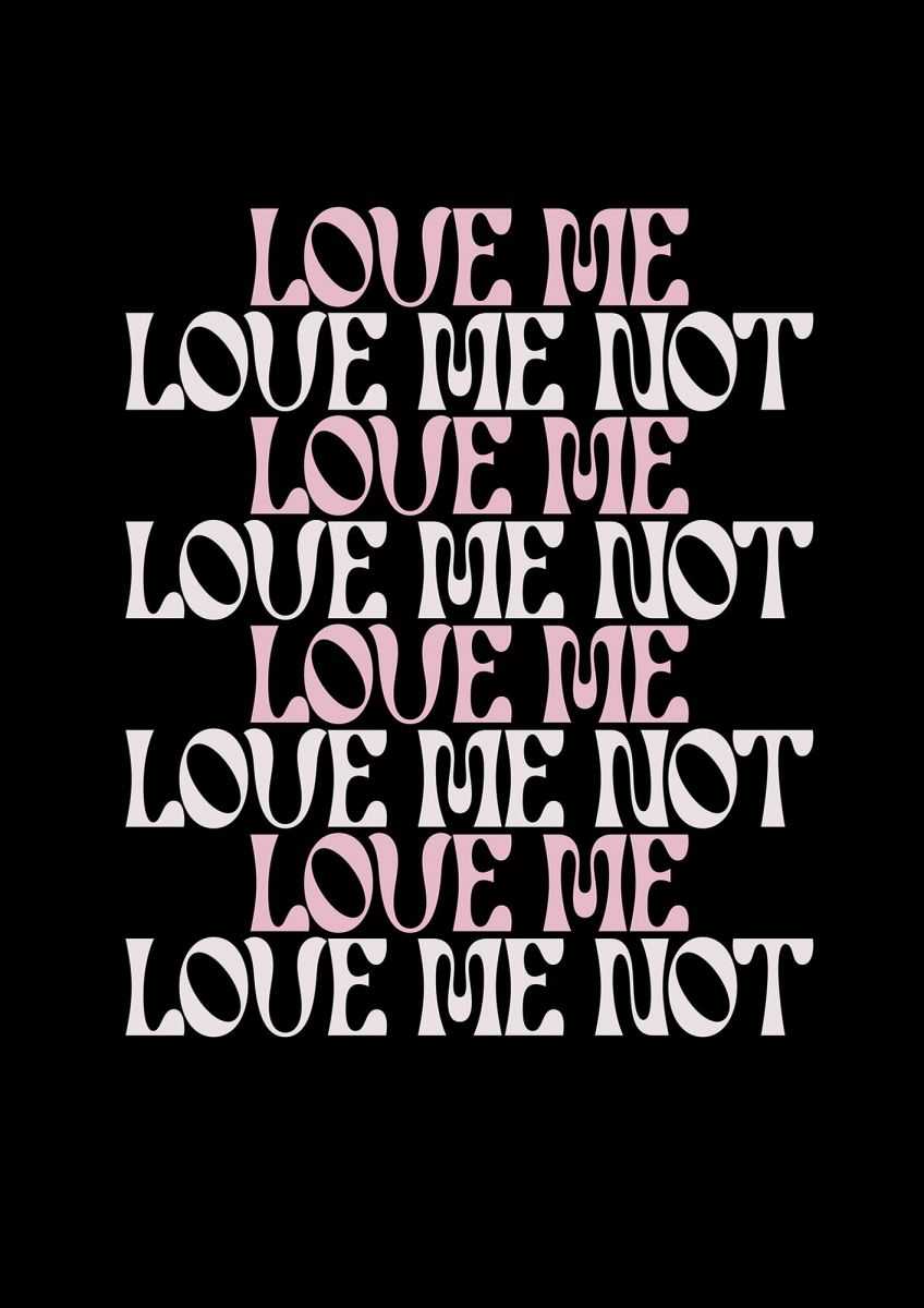 Love Me Love Me Not Art For Bedroom Walls And Artwork For The Home
