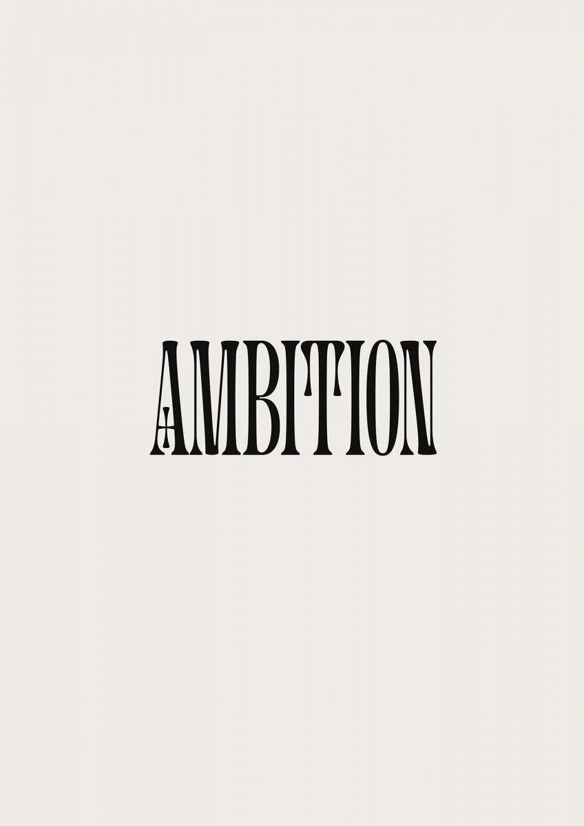 Ambition Inspirational Quote Art For Office Walls And Artwork For...