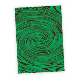 Green Trippy Swirl Art For Living Room Walls And Artwork For The Home