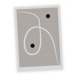 Abstract Grey White Line Art For Living Room Walls And Artwork For...