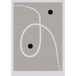 Abstract Grey White Line Art For Living Room Walls And Artwork For The