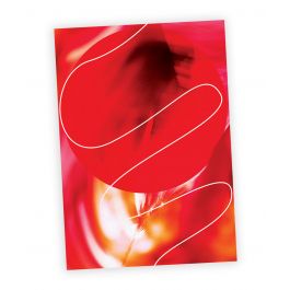 Abstract Red Line Wall Art