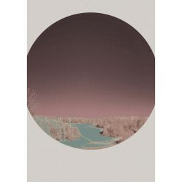 Calm Sands Halftone Lofi Art For Hall Walls And Artwork For The Home