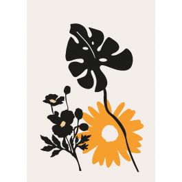 Mustard Flower Series Six Art For Living Room Walls And Artwork For...