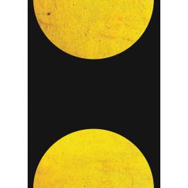 Yellow Double Disc Two Printed Art For Living Room Walls And...