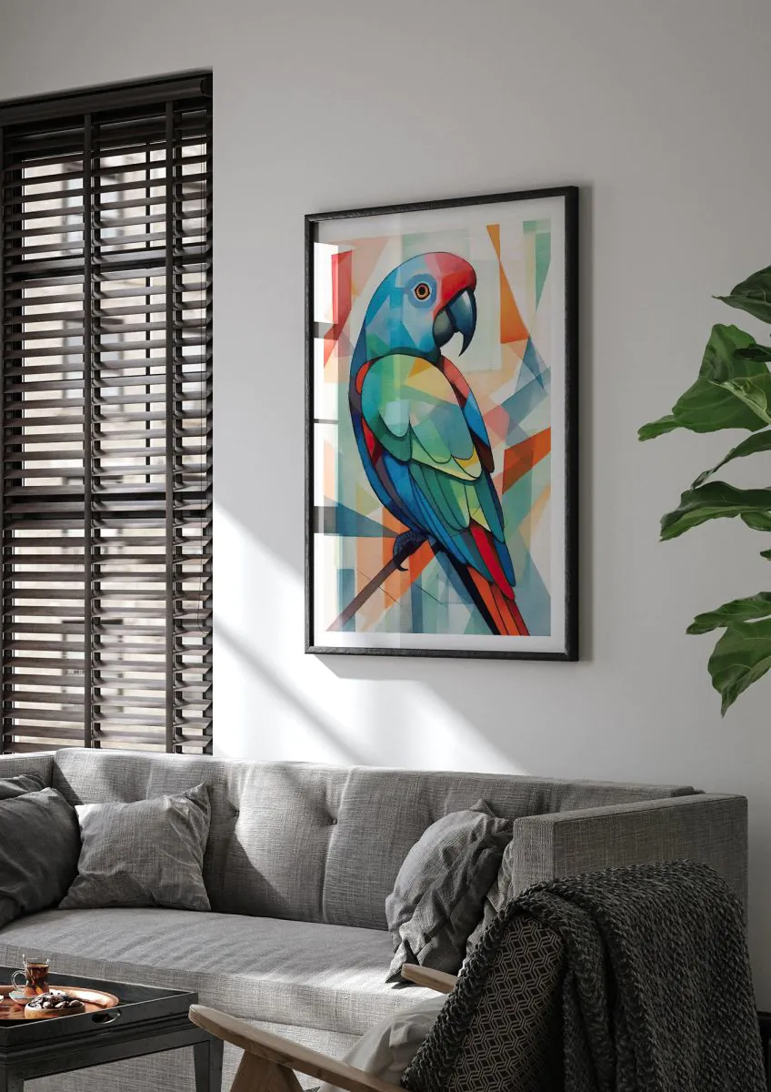 abstract parrot